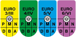 Umweltplakette Österreich, Europlakette, Abgasplakette, AKKP, Pickerl ...